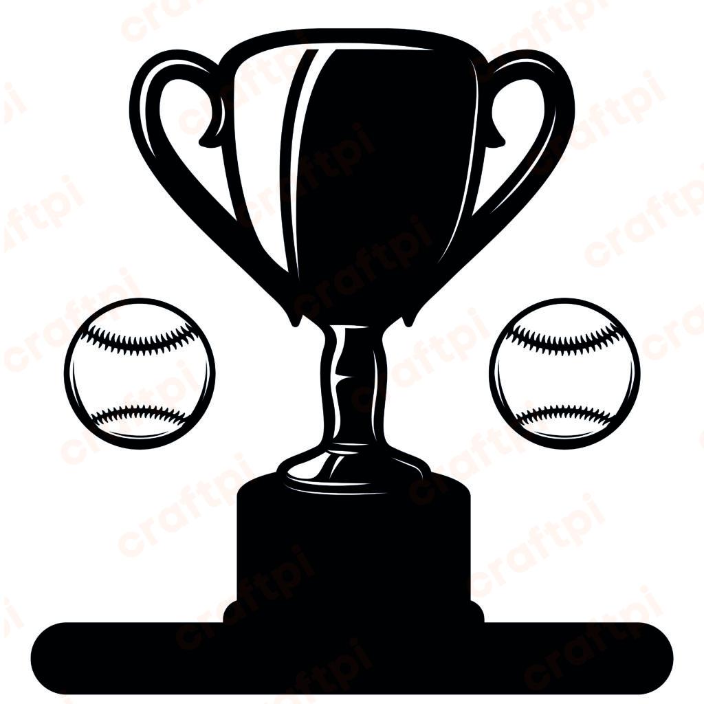 Baseball Cup With Balls SVG, PNG, JPG, PSD, PDF Files | Craftpi