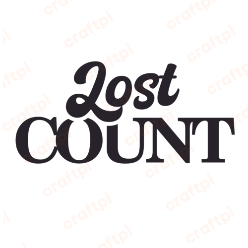 Lost Count Messy Bun Cake Topper SVG, PNG, JPG, PSD, PDF Files | Craftpi