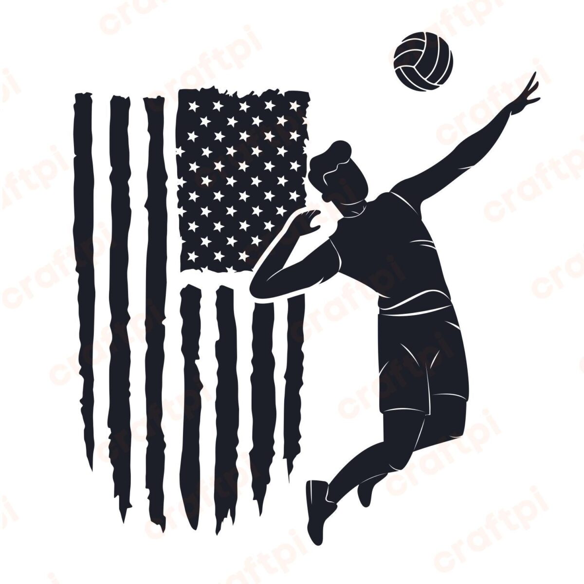 Volleyball Ball Vector SVG, PNG, JPG, PSD, DXF Files | Craftpi
