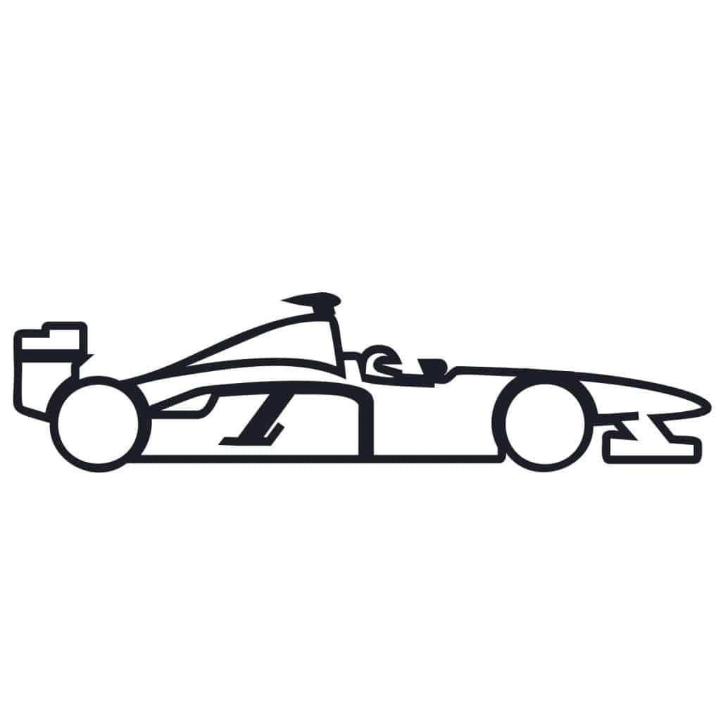 Racing Car Outline SVG, PNG, JPG, PSD, PDF Files | Craftpi