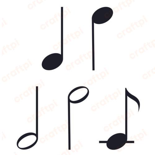 Music Symbols Bundle SVG, PNG, JPG, PSD, PDF Files | Craftpi