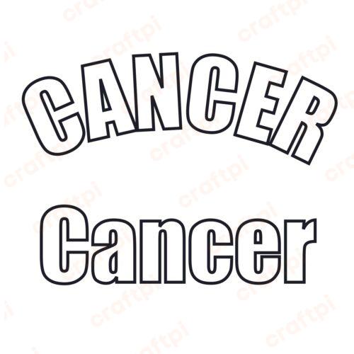 Cancer Outline SVG, PNG, JPG, PSD, PDF Files | Craftpi