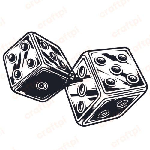 Two Dice Clipart SVG, PNG, JPG, PSD, PDF Files | Craftpi
