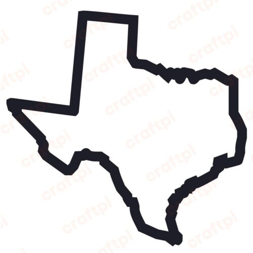 Texas Map Outline SVG, PNG, JPG, PSD, PDF Files | Craftpi