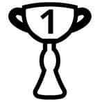 Number 1 Trophy Cup SVG, PNG, JPG, PSD, PDF Files | Craftpi