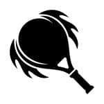 Tennis Racket On Fire SVG, PNG, JPG, PSD, PDF Files | Craftpi