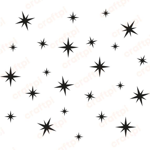 Galaxy Stars Seamless Pattern SVG, PNG, JPG, PDF Files | Craftpi