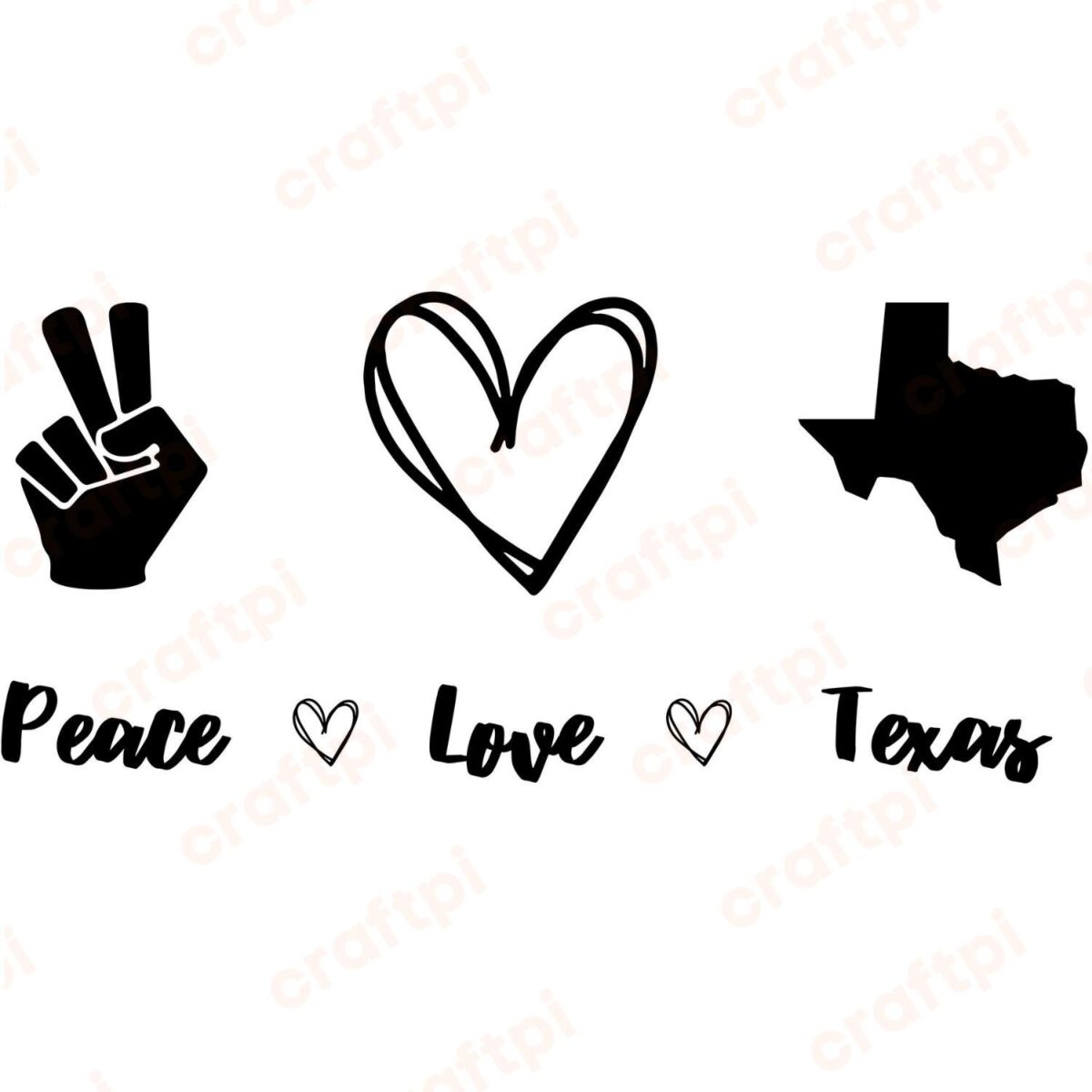 Texas Map Flag SVG, PNG, JPG, PDF Files | Craftpi