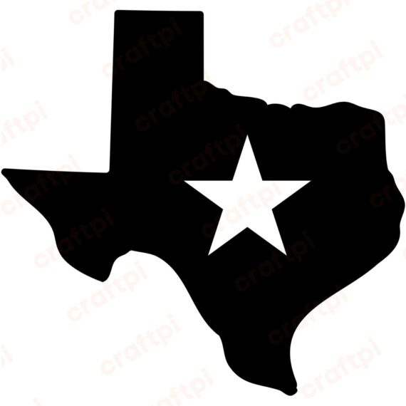 Texas Map Flag SVG, PNG, JPG, PDF Files | Craftpi