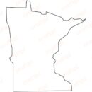 Minnesota State Map Outline SVG, PNG, JPG, PDF Files | Craftpi