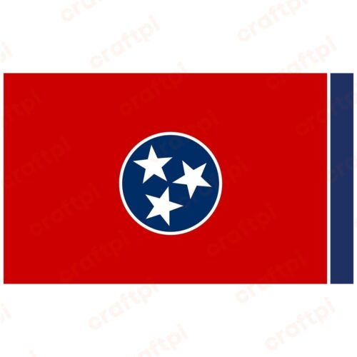 Tennessee Flag SVG, PNG, JPG, PDF Files | Craftpi