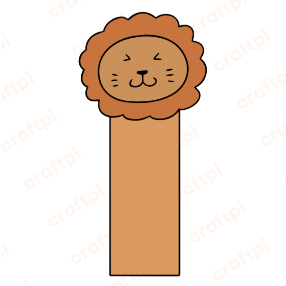Lion Design Bookmark SVG, PNG, JPG, PDF Files | Craftpi