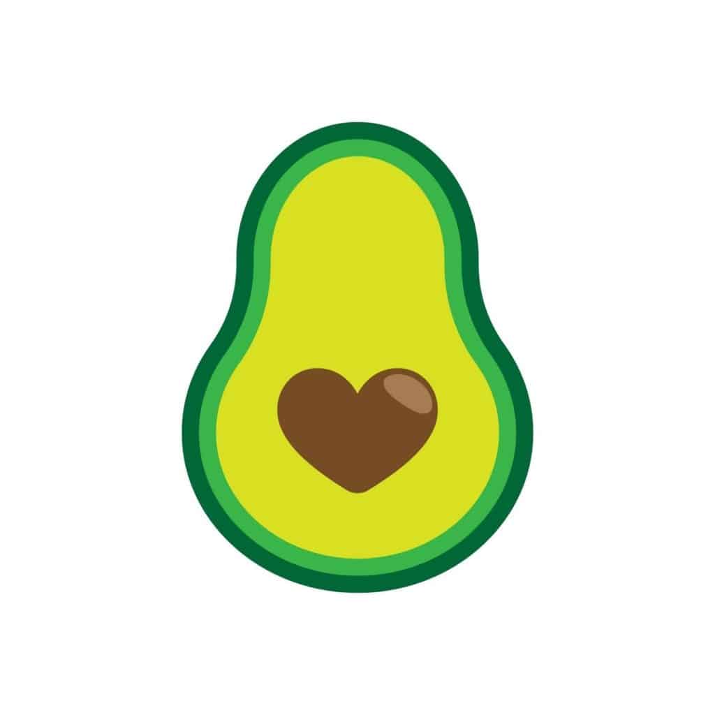 Free Avocado Heart SVG, PNG, JPG, PDF Files | Craftpi