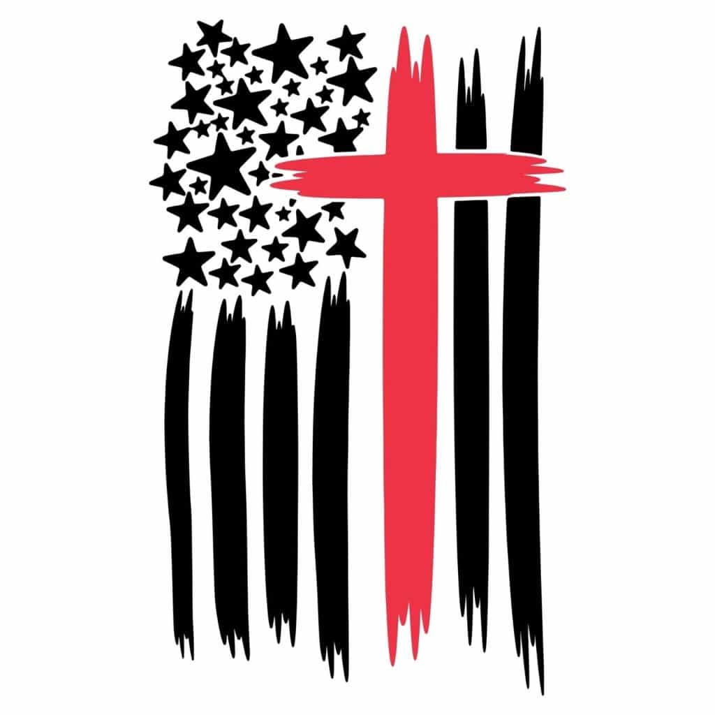 Cross USA Flag SVG, PNG, JPG, PDF Files | Craftpi
