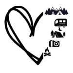 Camp Heart SVG, PNG, JPG, PDF Files | Craftpi