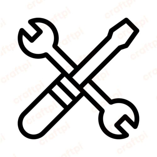 Mechanic Tool Crossed Icon SVG, PNG, JPG, PDF Files | Craftpi