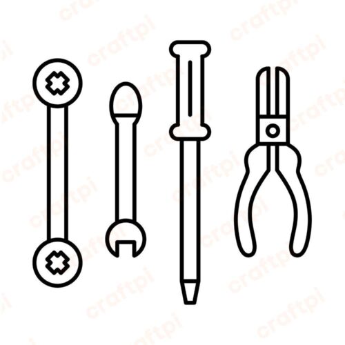 Mechanic Tool Crossed Icon SVG, PNG, JPG, PDF Files | Craftpi