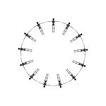 Skeleton Circle SVG, PNG, JPG, PDF Files | Craftpi