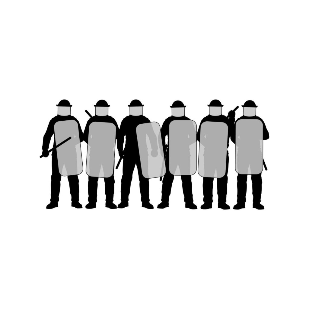 Riot Control Clipart SVG, PNG, JPG, PDF Files | Craftpi
