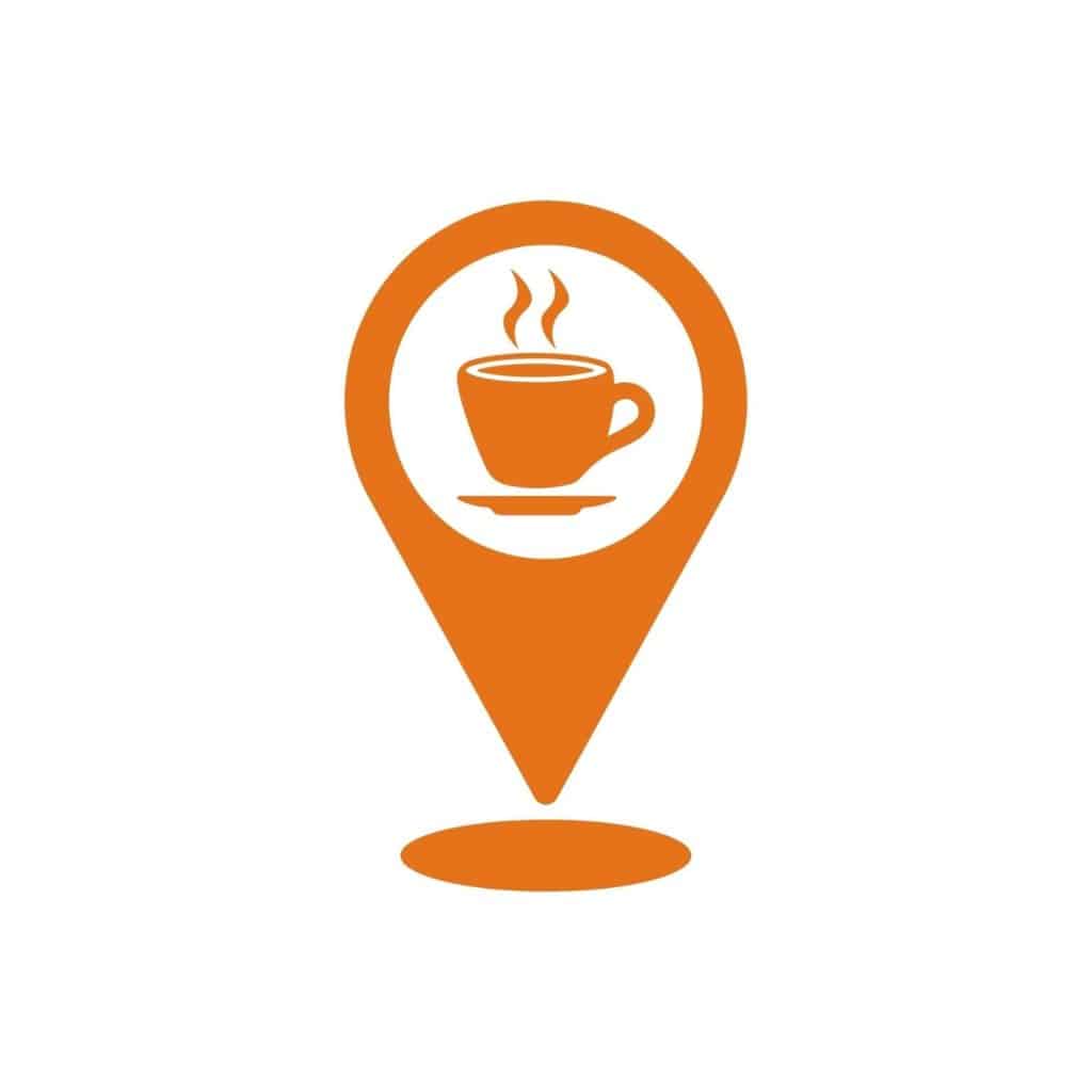 Coffee Location Icon SVG, PNG, JPG, PDF Files | Craftpi