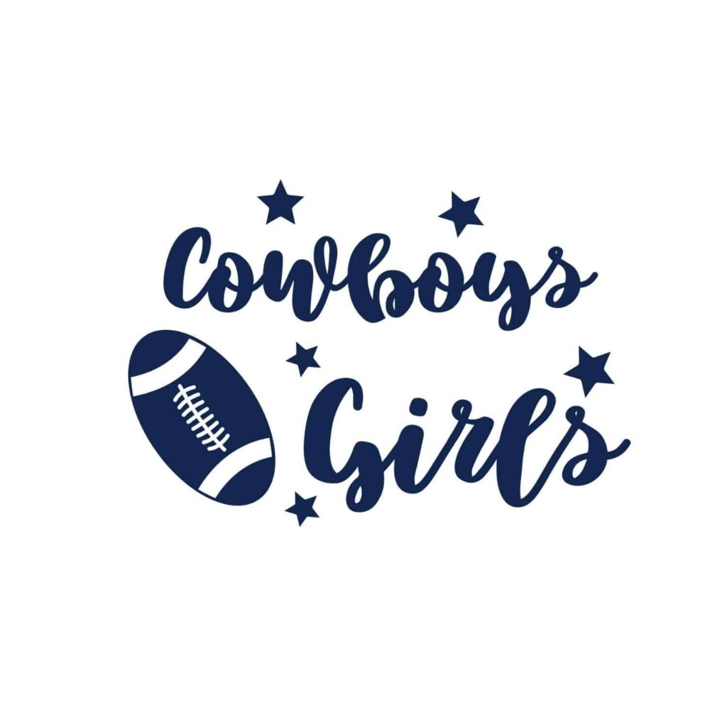 Dallas Cowboys Girls SVG, PNG, JPG, PDF Files | Craftpi