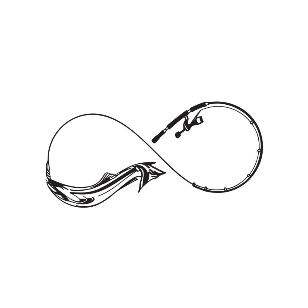Infinity Fishing Rod SVG, PNG, JPG, PDF Files | Craftpi