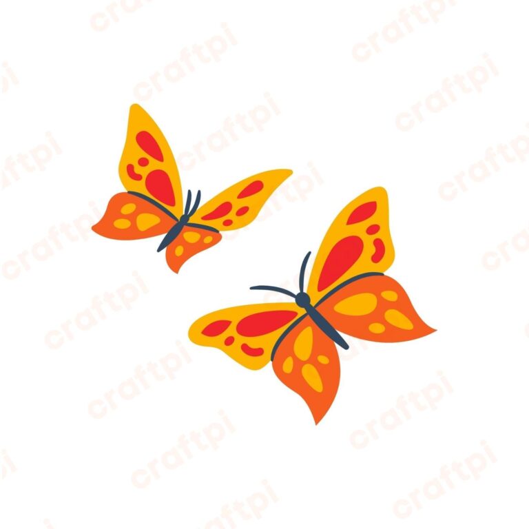 Spring Butterfly SVG, PNG, JPG, PDF Files | Craftpi