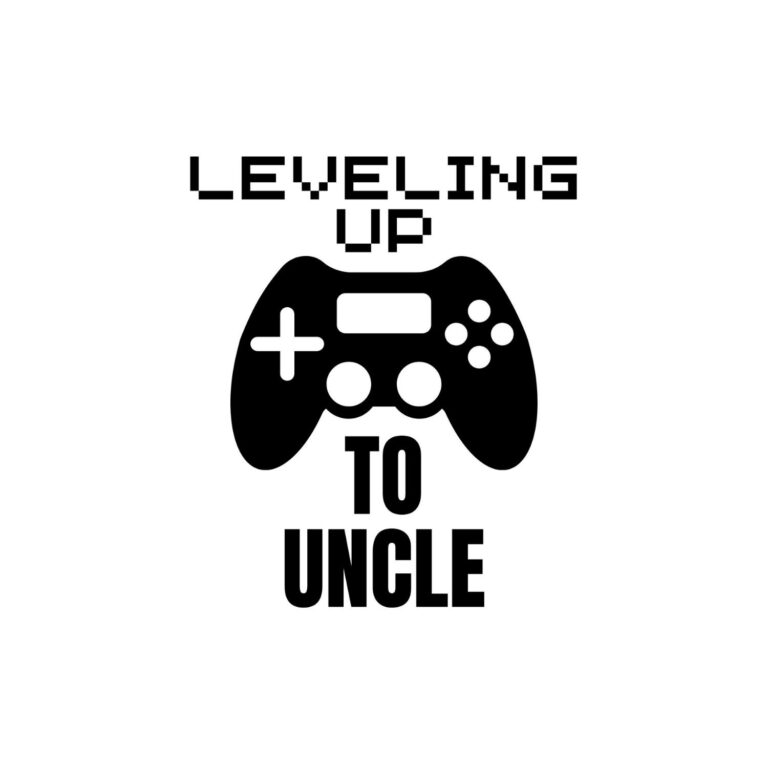 Leveling Up To Uncle SVG, PNG, JPG, PDF Files | Craftpi