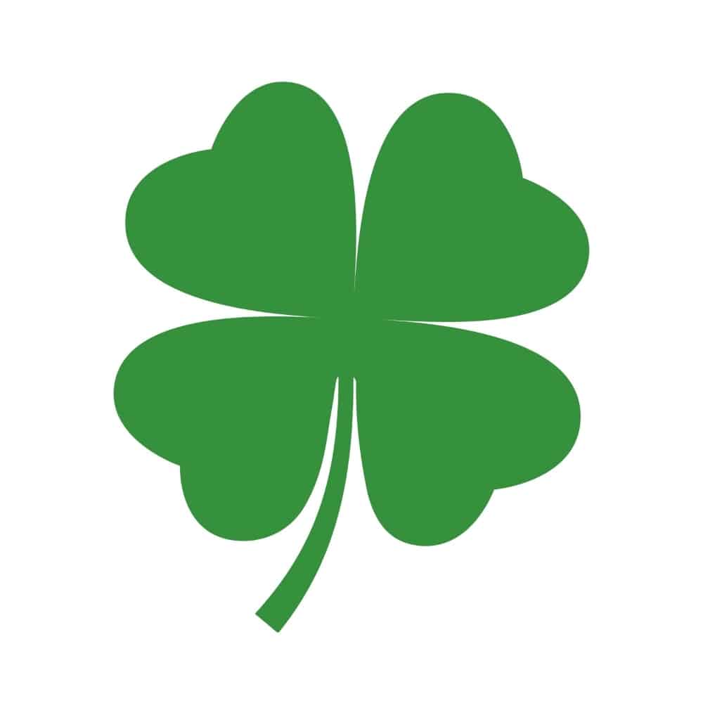 Free Shamrock Clover Four Leaf For Luck SVG, PNG, JPG, PDF Files | Craftpi